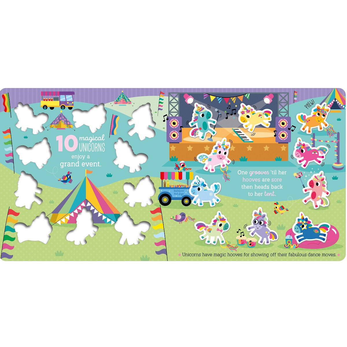 10 Magical Unicorns Board Book – The Baby Footprint